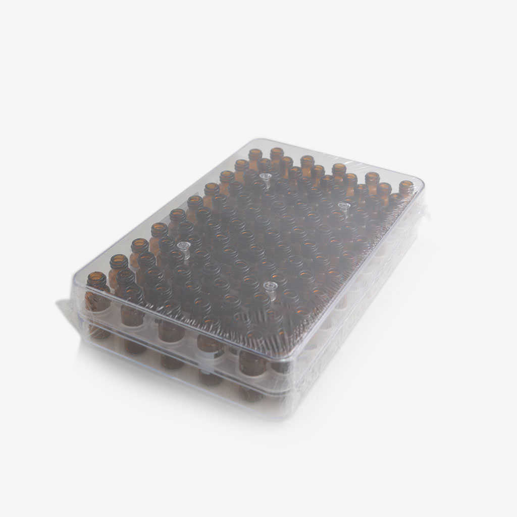Wide Opening 2ml 8mm screw thread vials with pp cap for HPLC and GC ...